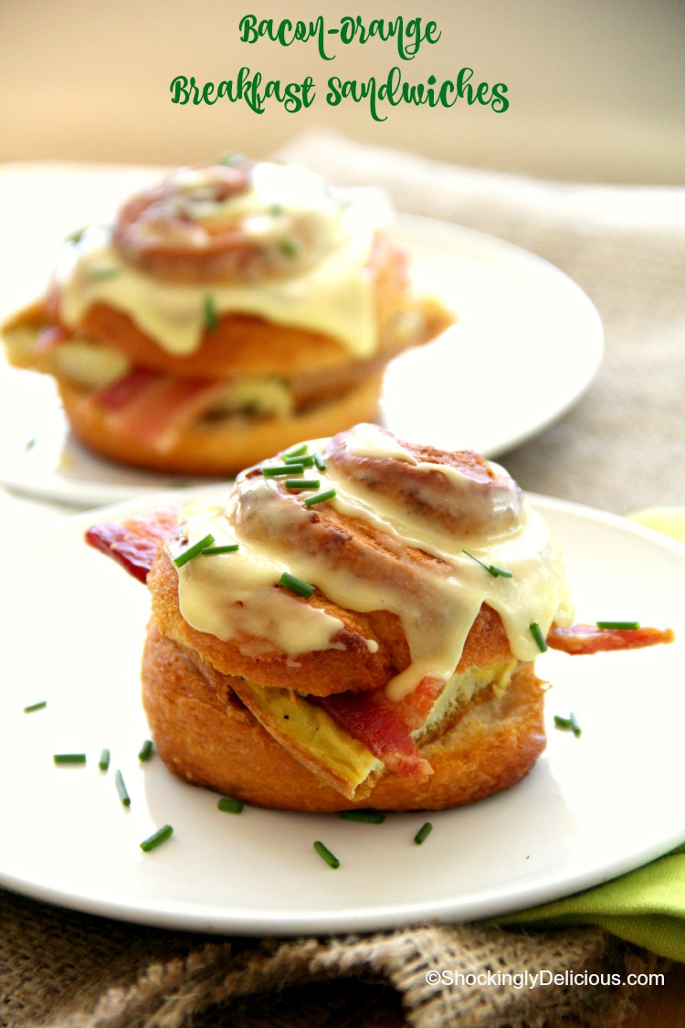 Bacon-Orange Breakfast Sandwiches