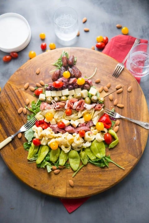 Or another starter idea, a tree-shaped Easy Antipasto Platter , from ...
