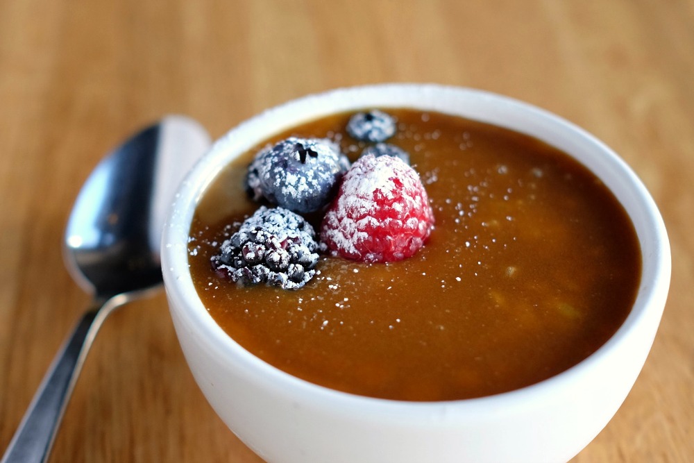 Coconut and Chia Seed Flan