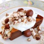 Maybe dollop on some lightly sweetened whipped cream and Whoppers candy ...