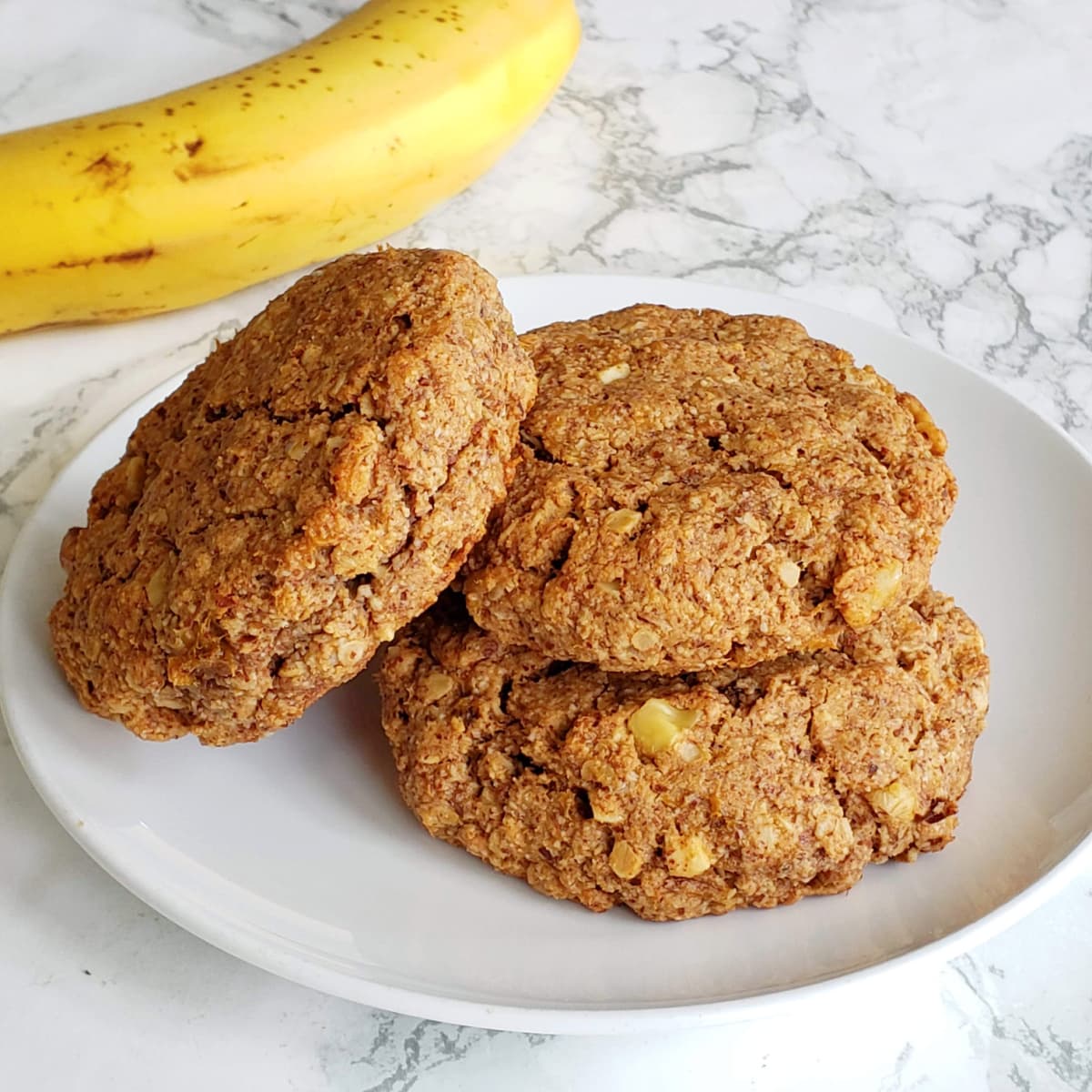 Roasted Banana Almond Butter Breakfast Cookies Roasted Banana Almond Butter Breakfast Cookies