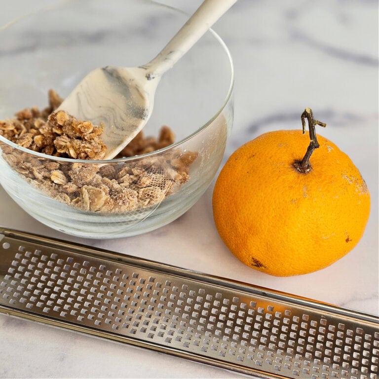 Optional topping ingredient : orange zest (use a microplane zest tool ...
