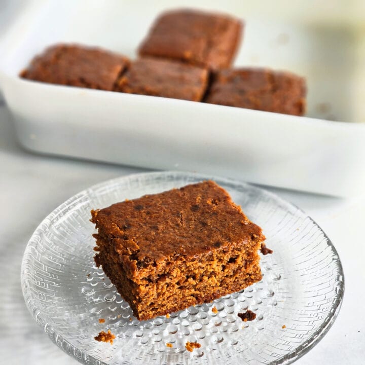 Cool and cut into squares. It’s a thick, dense bread, so I think it ...